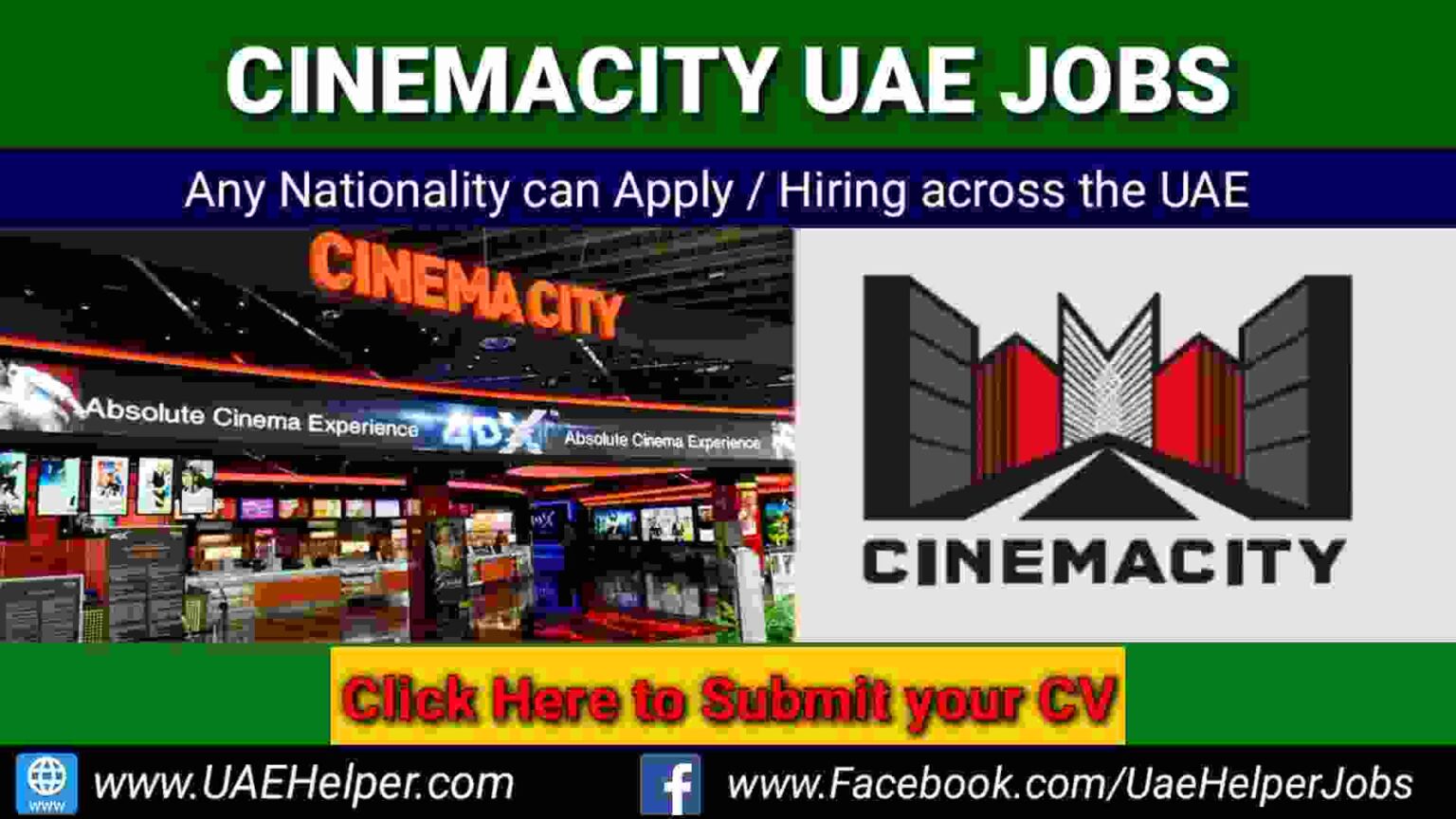 Cinemacity Careers Dubai & UAE (January 2025) - UAEHelper.com